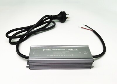 Premo Non Dimmable Weatherproof IP67 LED Driver AU Plug 180‐240V Output ...