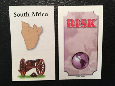 Risk 1998 SOUTH AFRICA TERRITORY CARD Game Replacement Card HASBRO | eBay