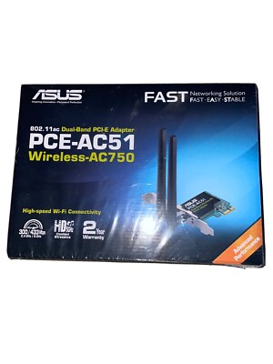 Asus Model PCE-AC51 Wireless Card PCI New In Box | eBay