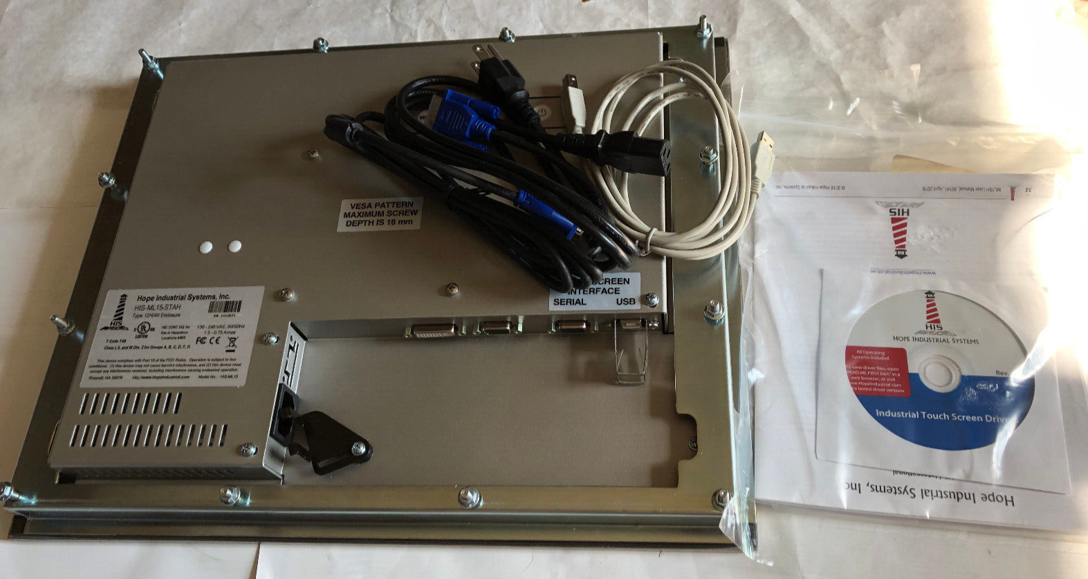 NEW HOPE INDUSTRIAL SYSTEMS HIS-ML15-STAH OPERSTOR INTERFSCE,H1S ML15 ...