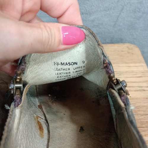 Freebird MASON Size 9 Leather Shoes Distressed Steampunk Boroque Paris ...