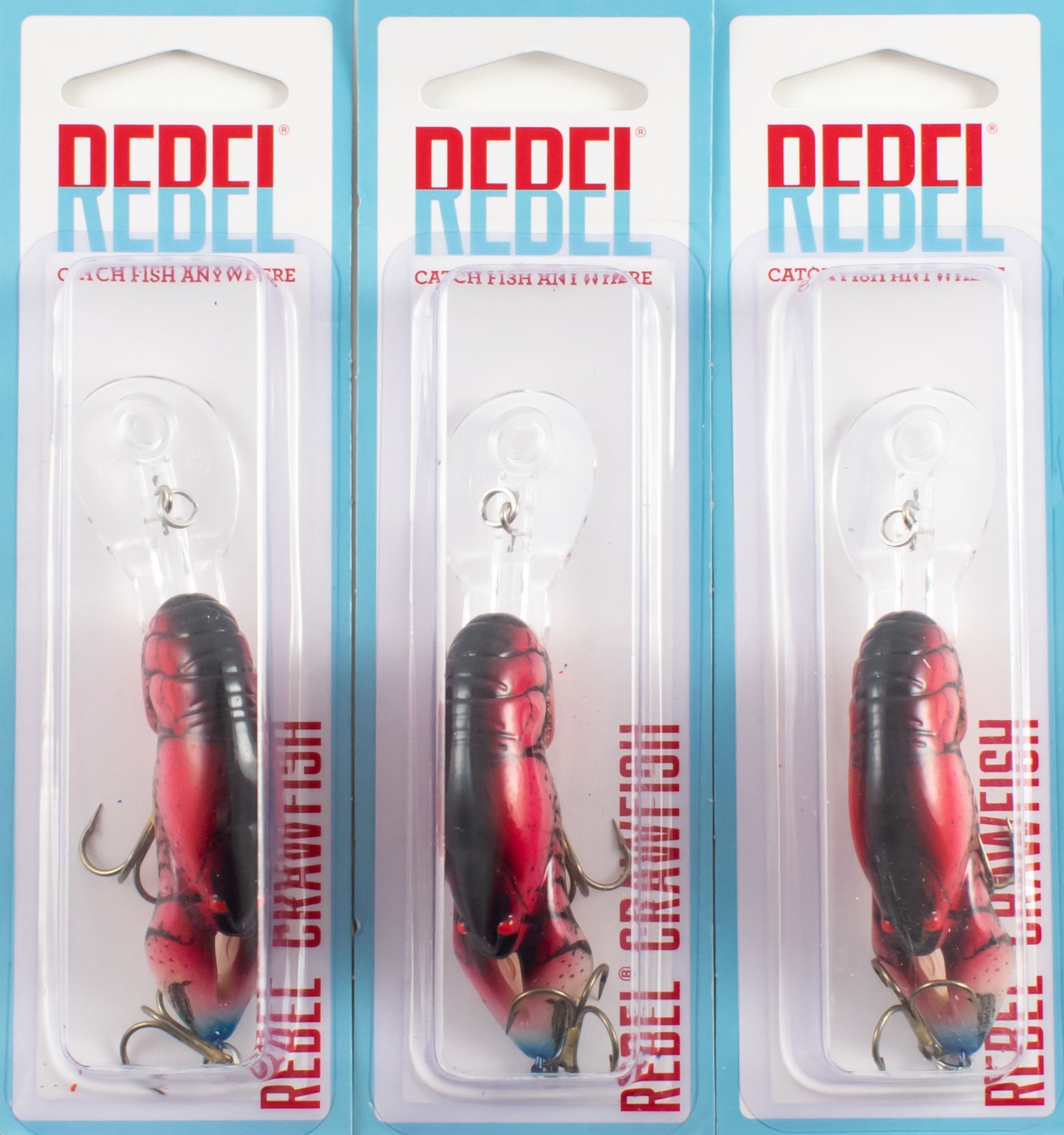*LOT OF 3* REBEL DEEP WEE CRAW CRANKBAIT 3/8OZ D7665 NEST ROBBER I3453 ...