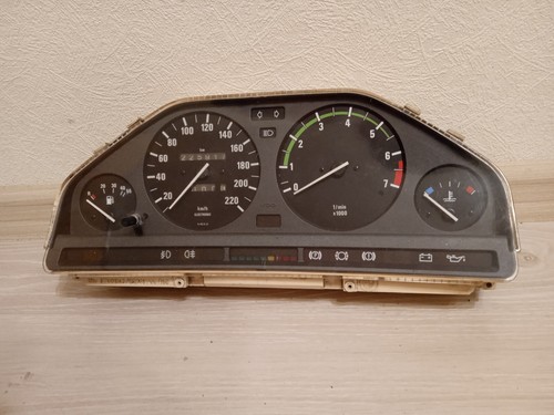 BMW E30 Instrument Gauge Cluster Speedometer, 220 KM/H VDO 325i M3 320i ...