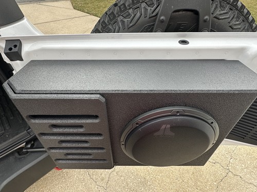 2021-2025 Ford Bronco Tailgate Subwoofer Enclosure Sub Box Single 12” W ...
