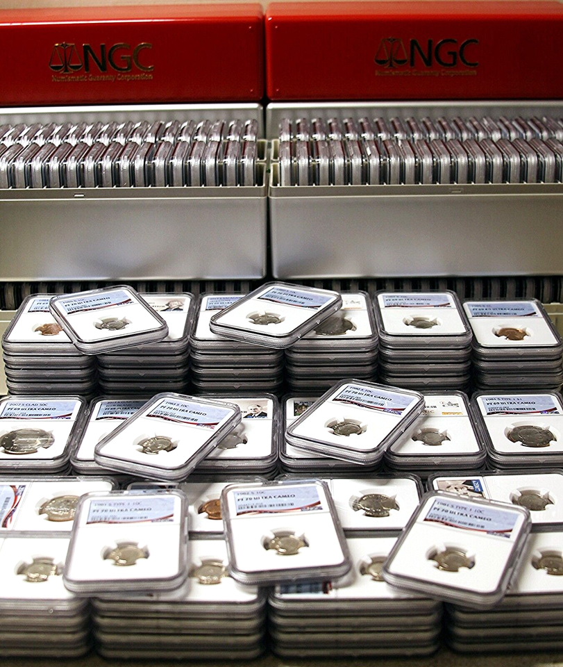 Lot of 1 Assorted Proof 69 Ultra Cameo Graded Slab NGC OSR Sales ...