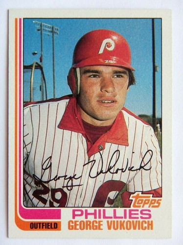 George Vukovich #389 Topps 1982 Baseball Card (Philadelphia Phillies ...