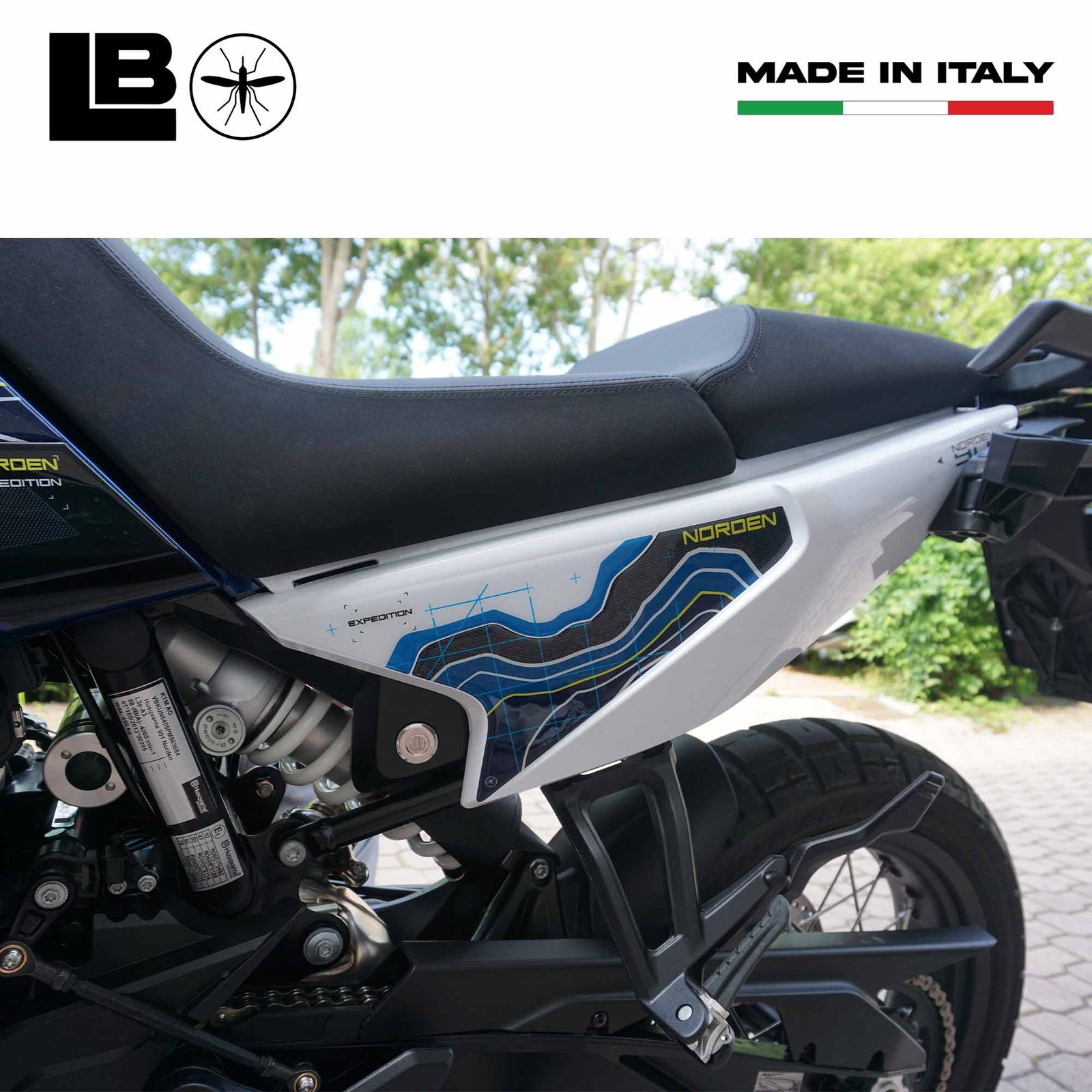 Stickers 3D Hips Side Tail Motorcycle Compatible With Husqvarna norden ...