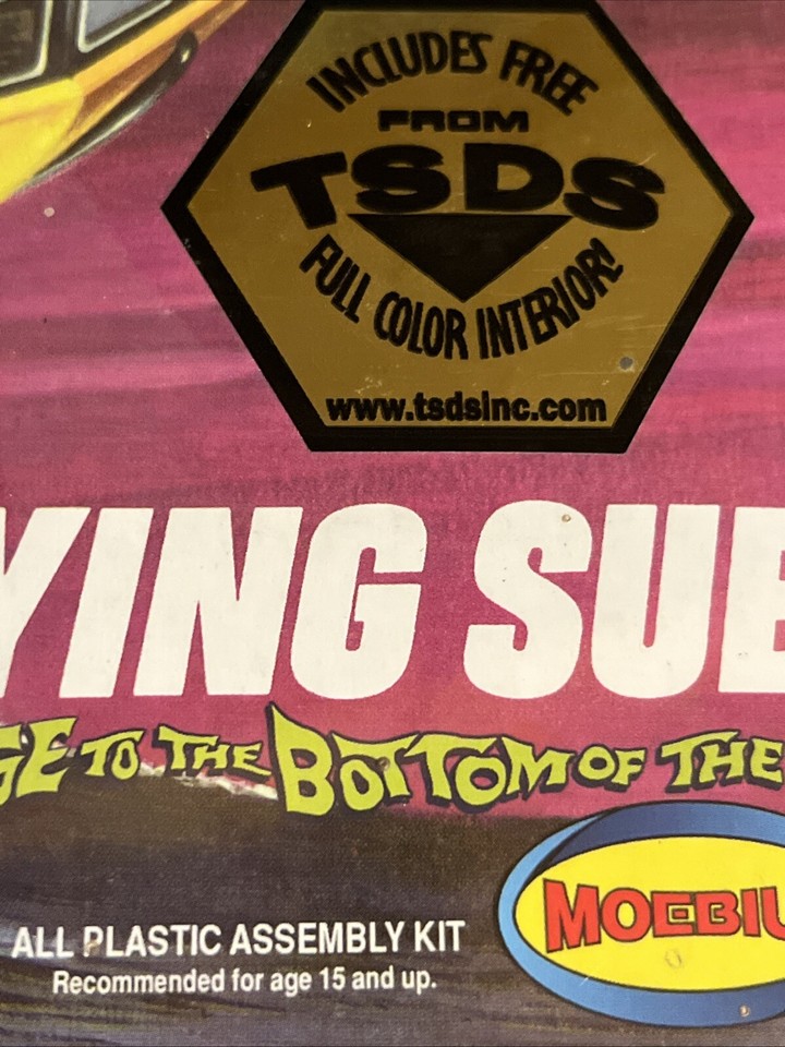 Moebius Voyage to the Bottom of the Sea Flying Sub Plastic Model Kit ...