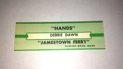 JUKEBOX STRIP (1) DEBBIE DAWN Hands/Jamestown Ferry 45 RPM L@@K! | eBay