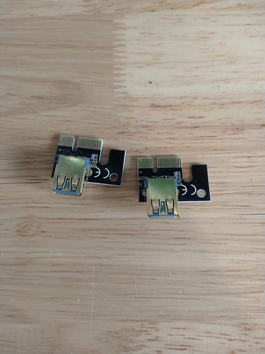 Lot of 2 PCI Express Riser PCE2PCE-N09 PCI Express x2 to USB 3.0 ...