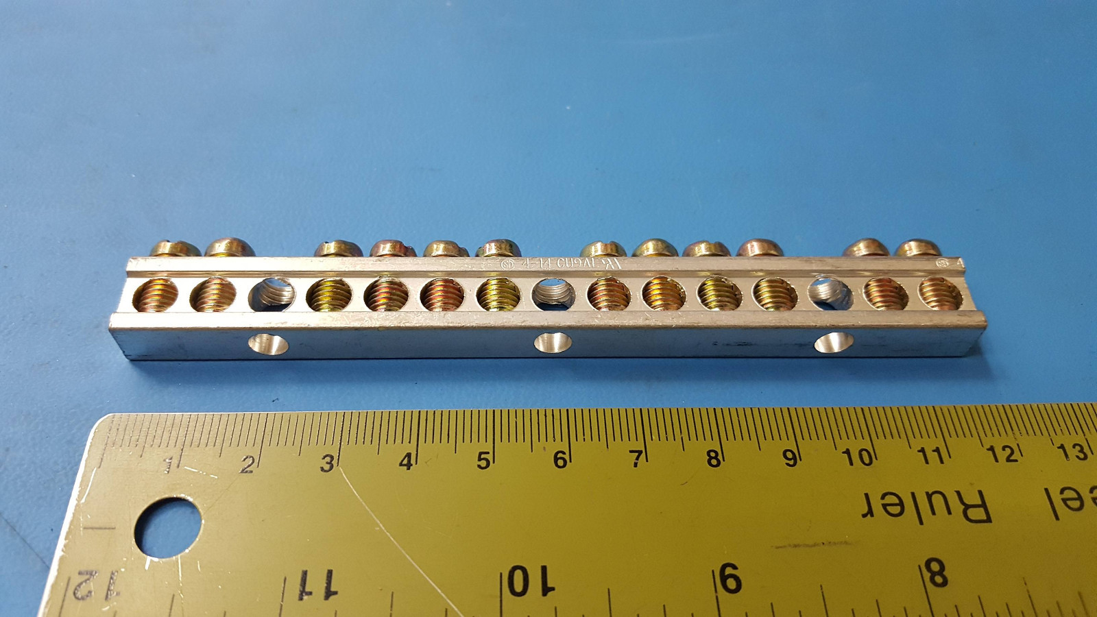 GROUND BAR 12 POSITION 4IN 4-14 CU9AL, CMC, NA75B/12 | eBay