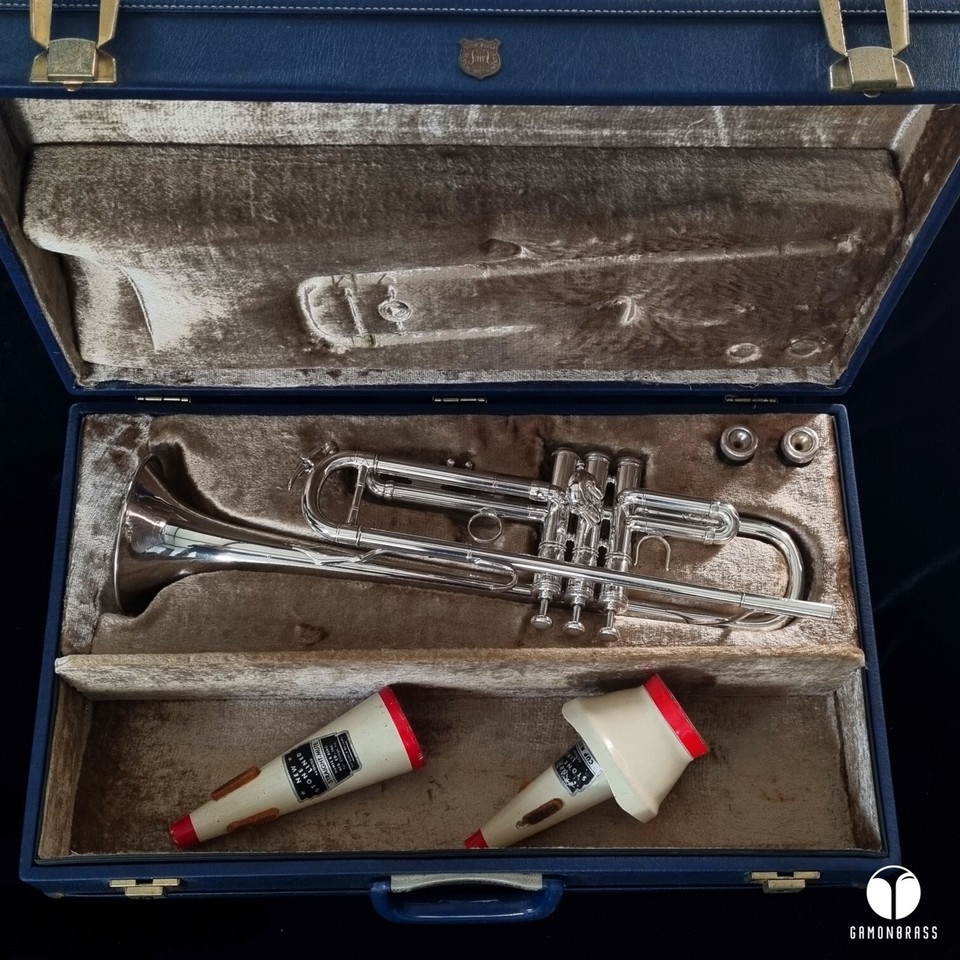 E.Benge Burbank MLP 3 bell trumpet case mouthpieces mute gamonbrass | eBay