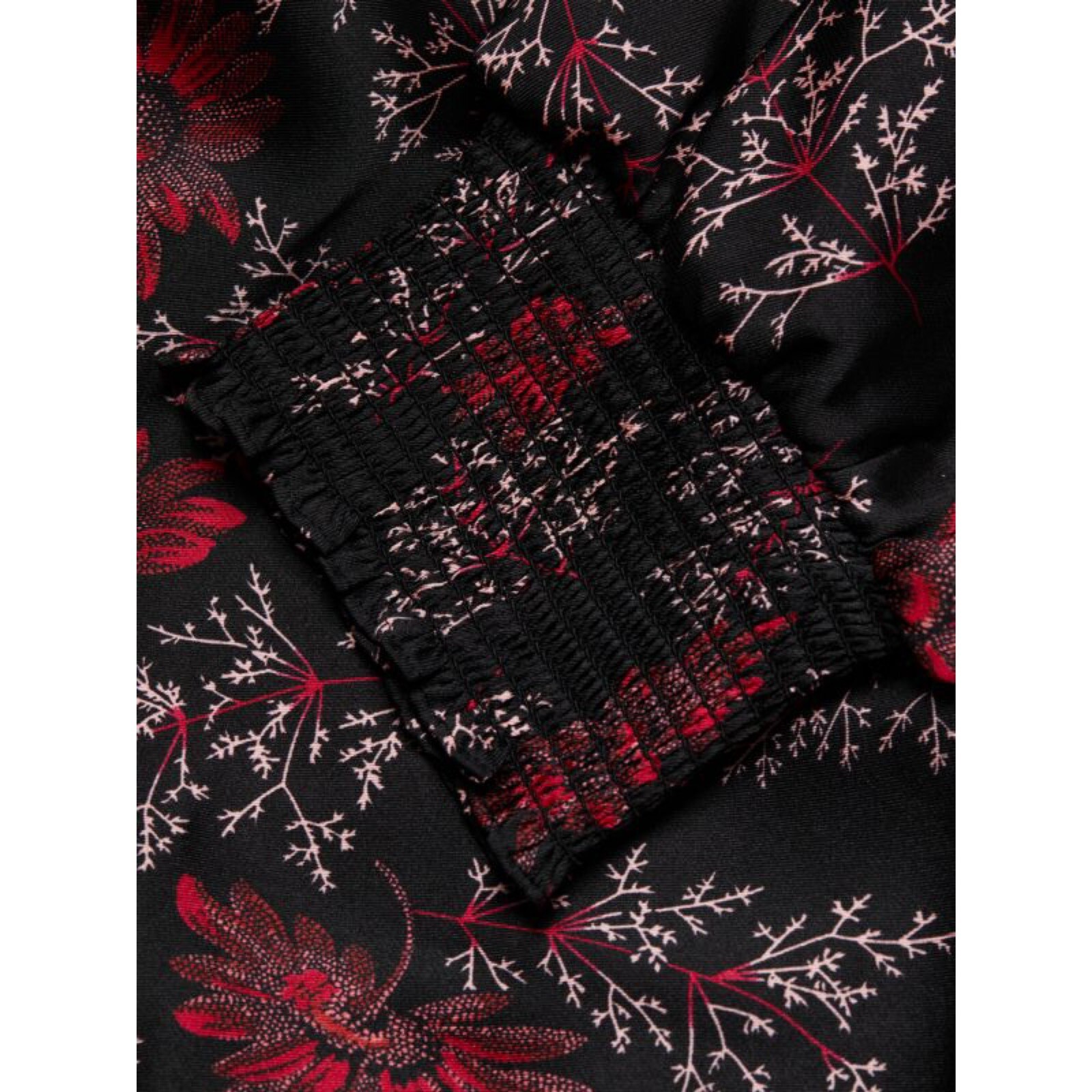 Cinq a Sept Tumbled Daisy Kacy Floral Print Puff Sleeve Midi Dress | eBay