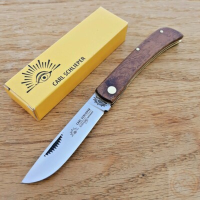 German Eye Clodbuster Jr Folding Knife Solingen Steel Skinner Blade ...