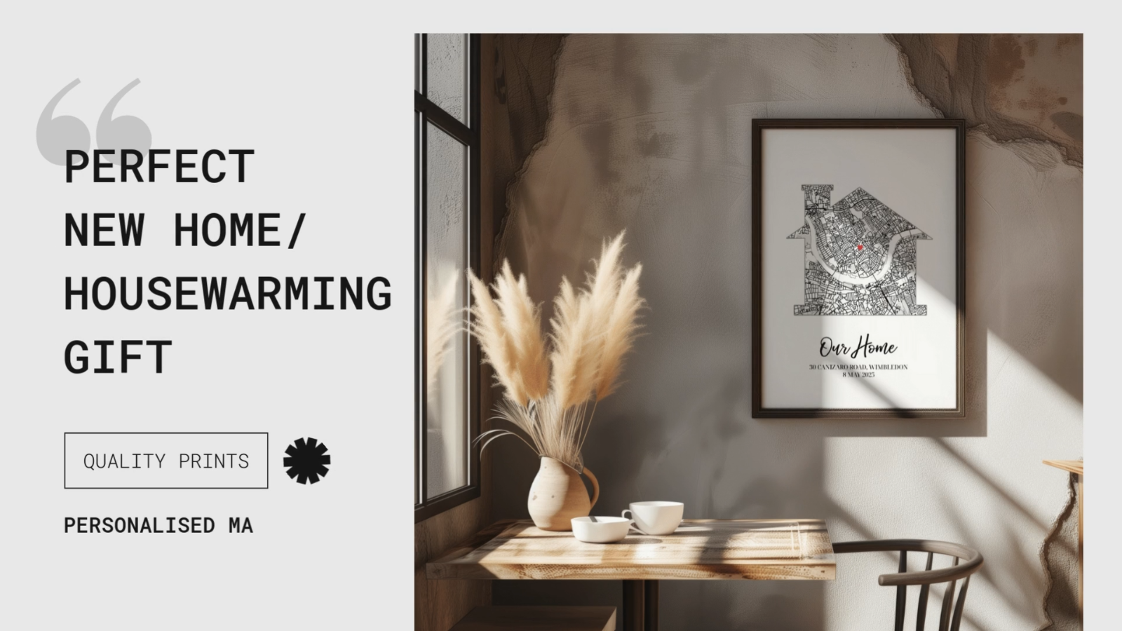 Personalised Custom Home Map, New First Time Home Buyer, Housewarming ...