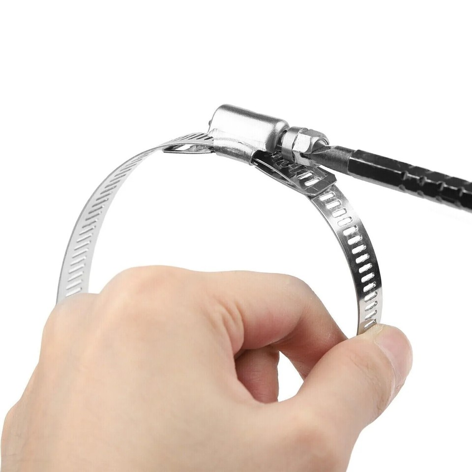 Adjustable Large Hose Clamps Worm Gear Stainless Steel Clamp Fasteners ...