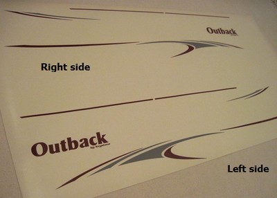 OUTBACK RV KEYSTONE CAMPER WHEEL TRAILER DECAL STICKER SET 2 | eBay