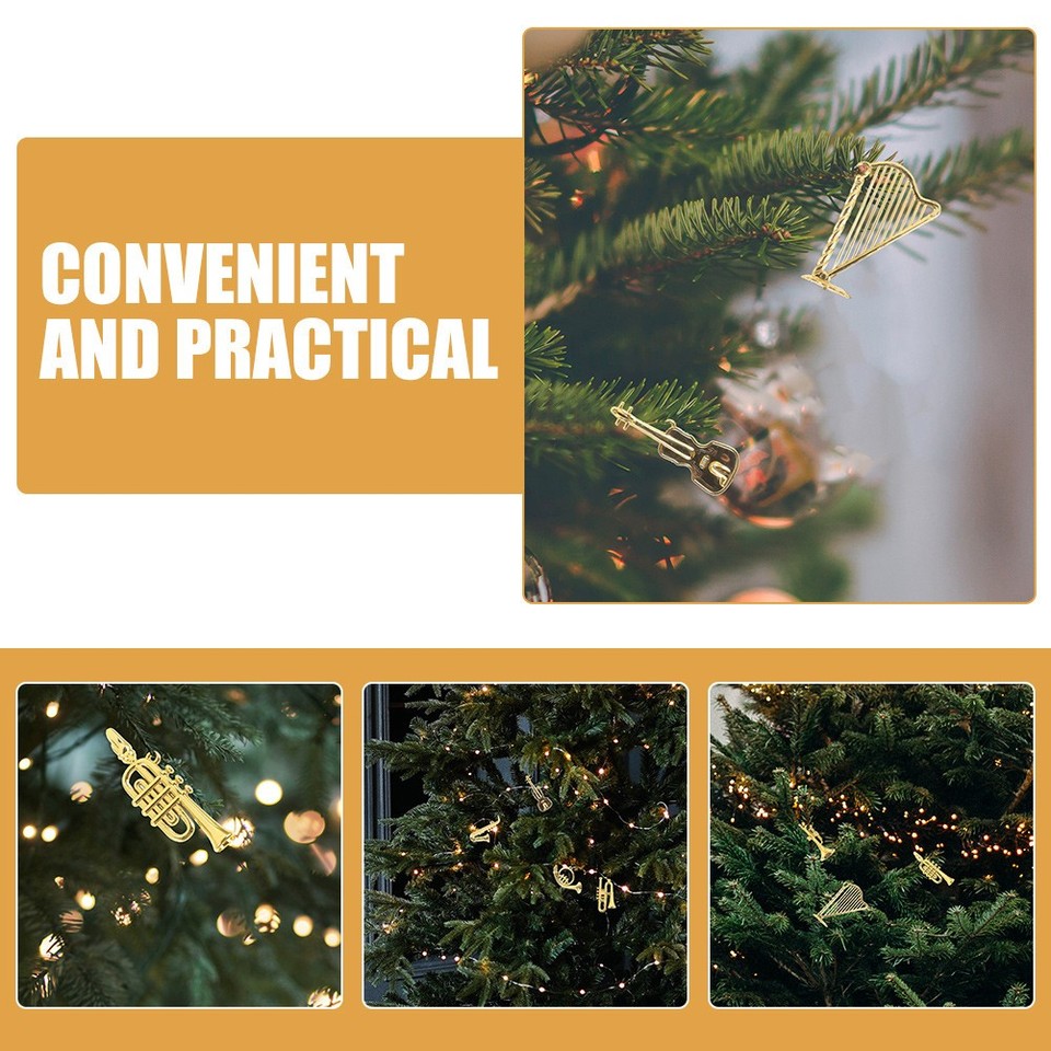 14 Pcs Miniature Guitar Model Trumpet Decoration Musical Instrument ...