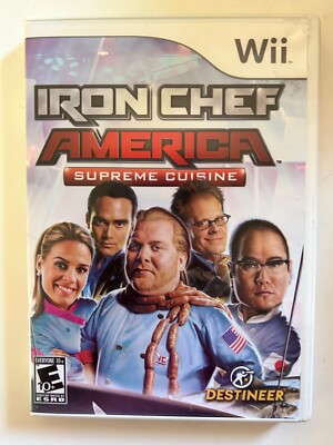 Iron Chef America: Supreme Cuisine - Nintendo Wii Game-CIB-See ...