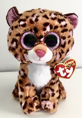TY PATCHES LEOPARD /CAT 6" BEANIE BOOS-RETIRED, HTF, NEW W/ MINT RED ...