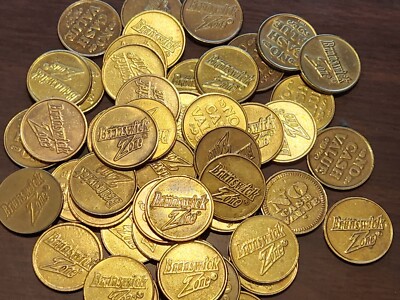 Brunswick Zone Arcade Tokens, No Cash Value - Size 0.900" Lot of 50 ...