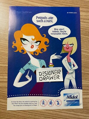 Midol Illustrated 2009 Print Ad Advertising | eBay