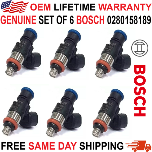 OEM BOSCH x6 Fuel Injectors for 2009-2012 Mercury Mazda Ford 3.0L V6 ...