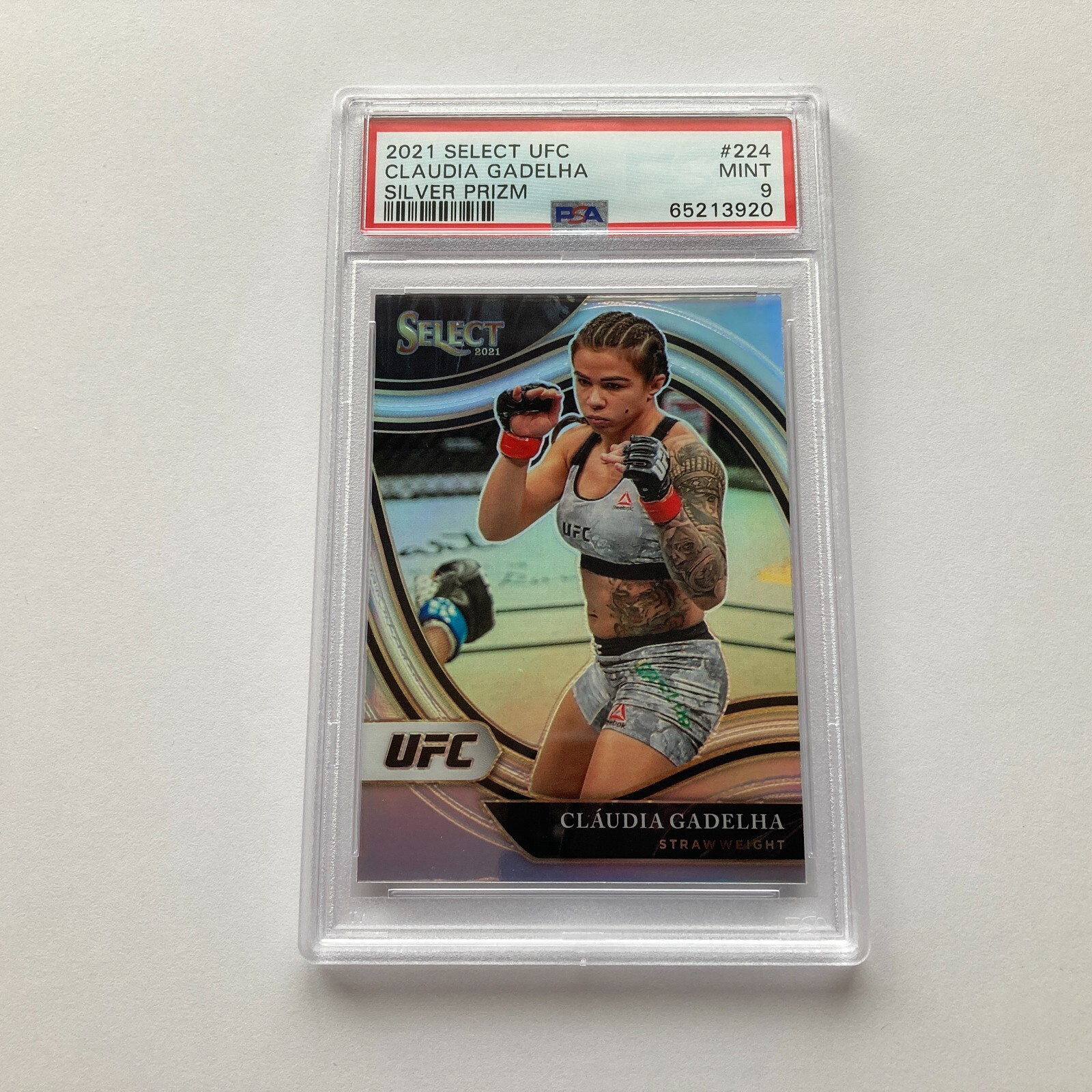 Claudia Gadelha 2021 Panini Select UFC Octagonside Silver Prizm Card ...