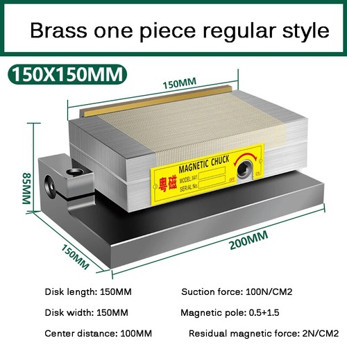 Sinusoidal Permanent Magnet Chuck Powerful Integrated Detailed Disk ...