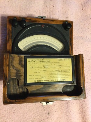 Vintage WESTON ELECTRICAL INSTRUMENT CO. Model 45 DC Voltmeter | eBay