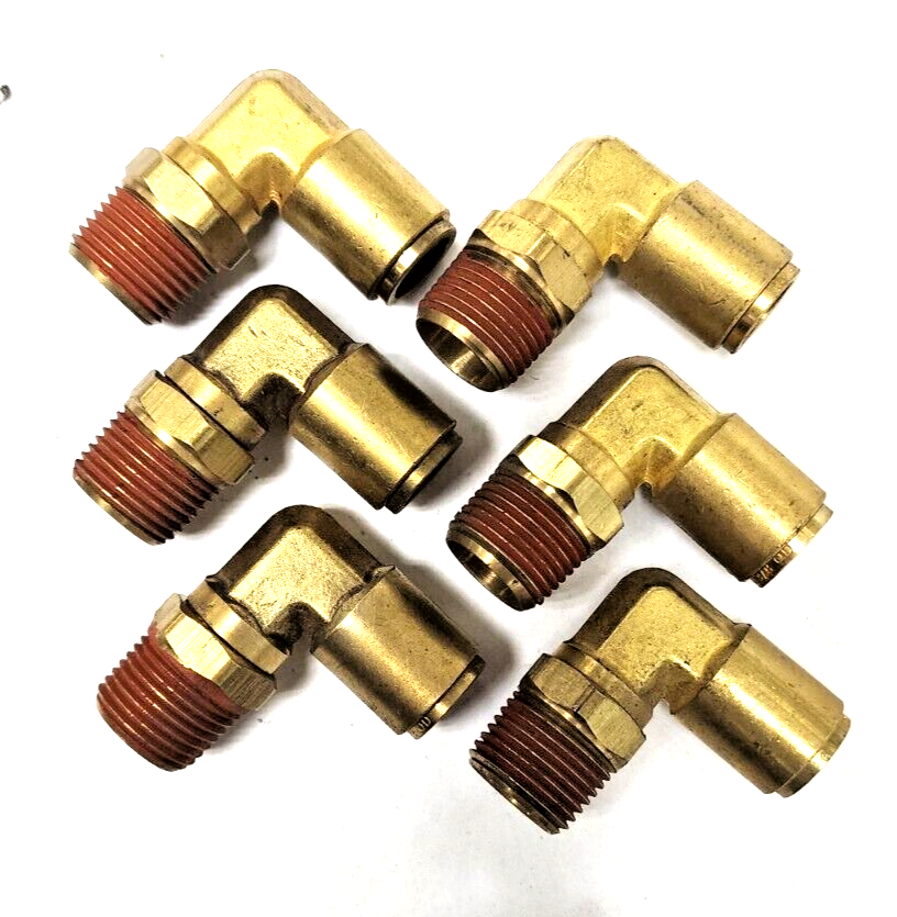 ADAPTER ELBOWS (LOT OF 6) 3/8" PUSH-TO-CONNECT X 3/8" NPT BRASS | eBay