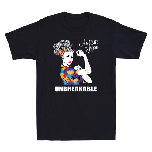 Autism Mom Unbreakable World Autism Awareness Day Best Gift Retro T ...