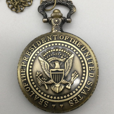 Seal of the President of the United States Donald Trump Pocket Watch ...