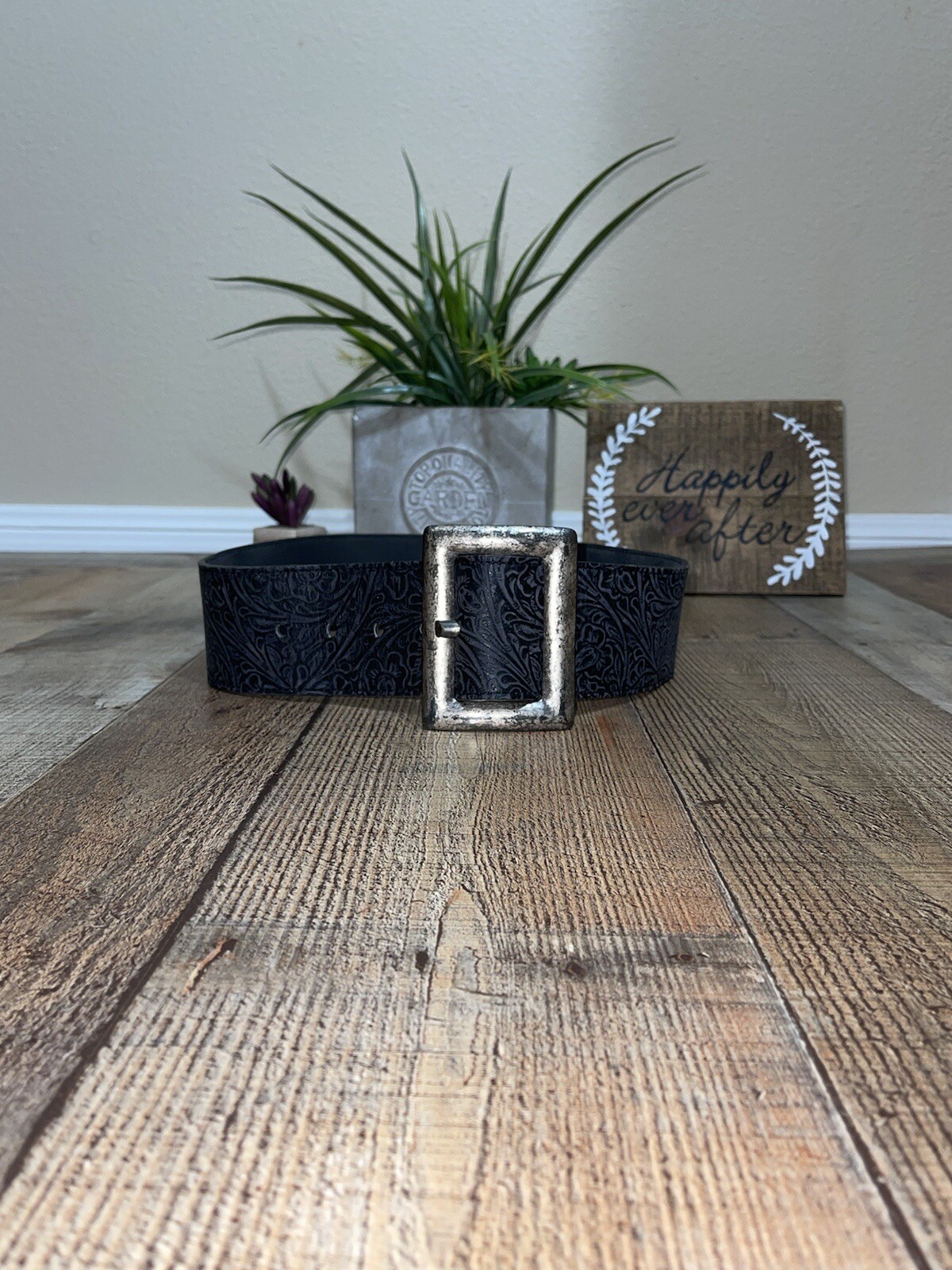 ian mccoll leather belt Black Leather - Gem