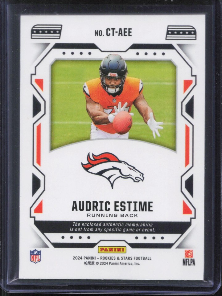 2024 Panini Rookies & Stars #CT-AEE Audric Estime Cross Training #/399 ...
