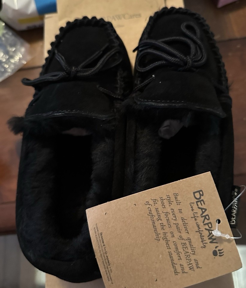 Bear paws Mindy Slipper, Black Size W6 | eBay