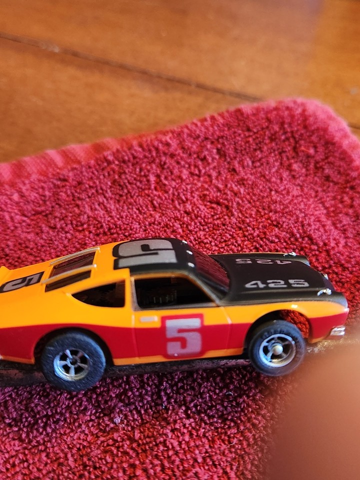 Aurora AFX AMC Matador Stock Car Orange/Black/Red Magnatraction HO Slot ...