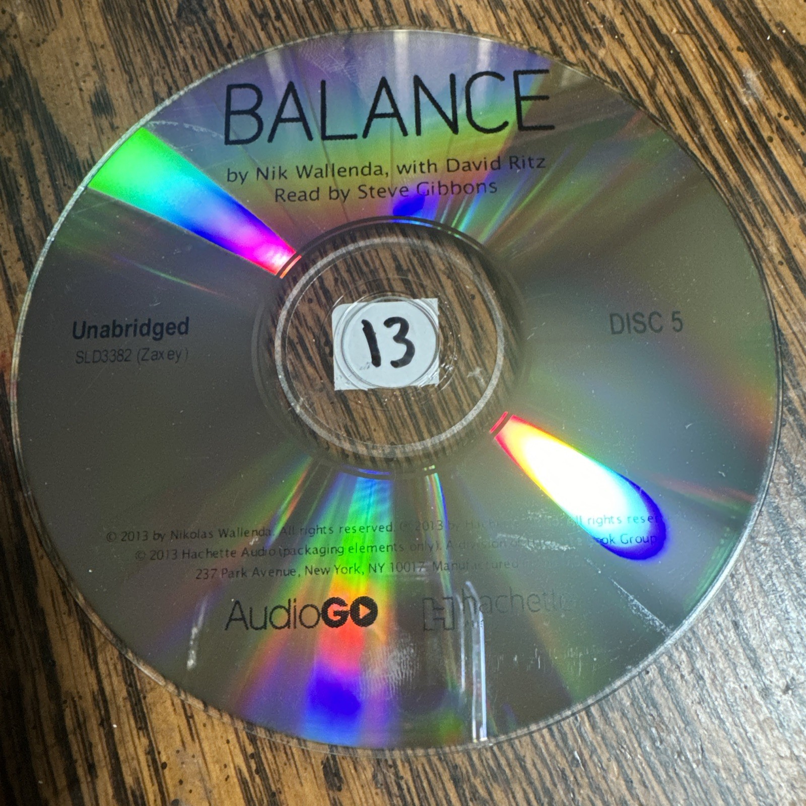 Balance - Nik Wallenda Audio CD 2013 Disc #5 | eBay