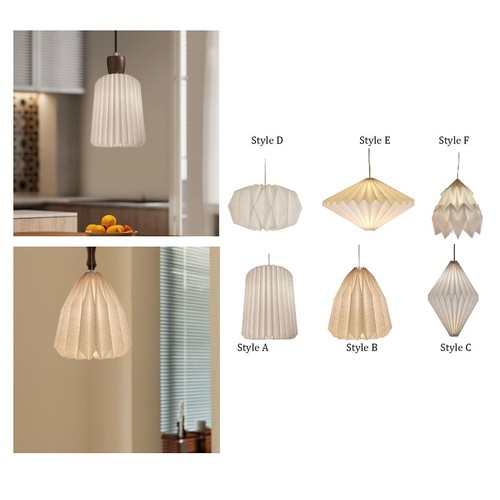 Paper Origami Lamp Shade Paper Pendant Lamp Shade Ceiling Lantern Cover ...
