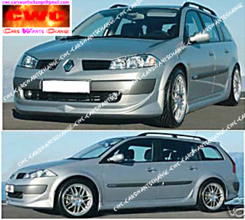 RENAULT MEGANE MK2 ESTATE BODY KIT 2 X VALANCE + SS | eBay