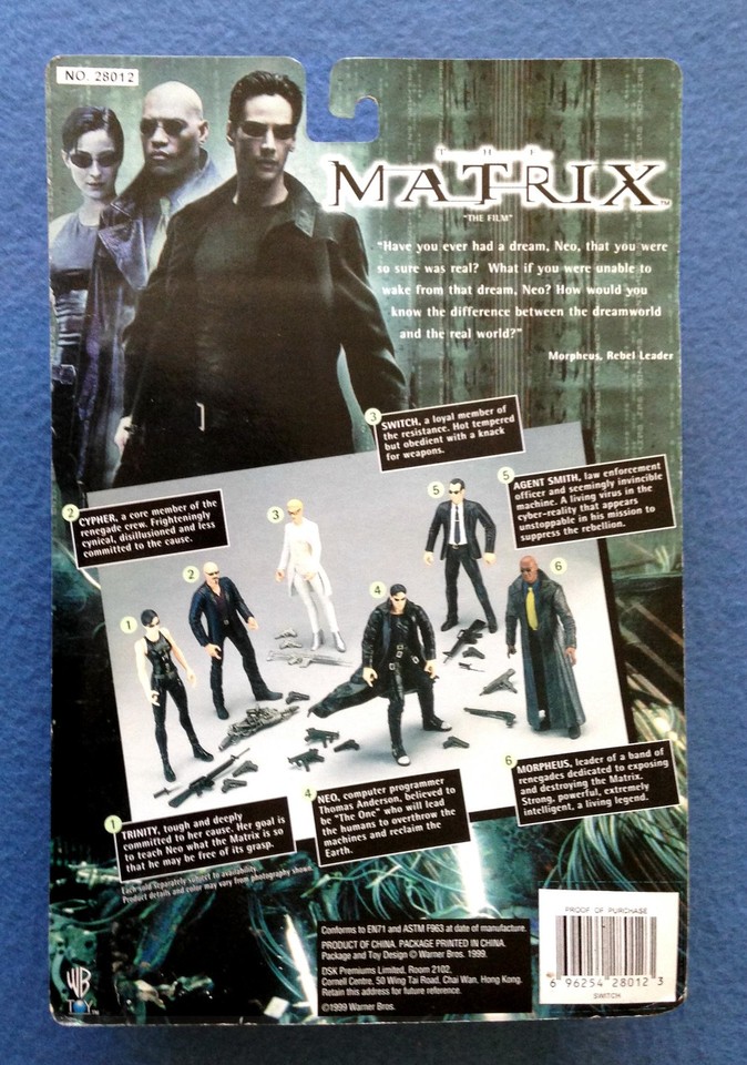 SWITCH THE MATRIX 6 INCH ACTION FIGURE N2 TOYS 1999 FIRST SERIES | eBay