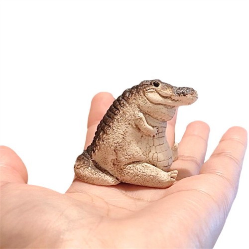 Ticage Pet Fine Fonctionnalité exquise belle figurine de thé crocodile ...