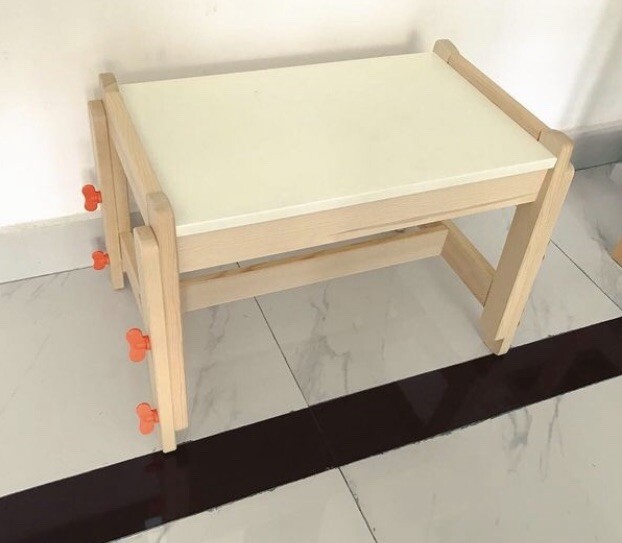 IKEA Flisat Child Bench Adjustable Light Wood Pine Assembly Required ...