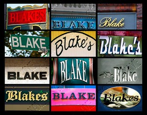 BLAKE Name Poster featuring photos of actual signs | eBay