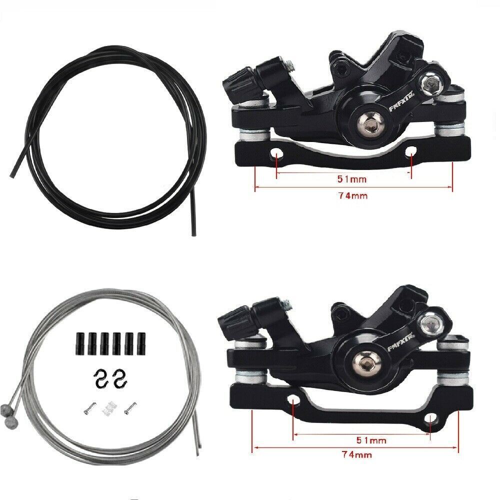 Disc Brake Caliper Cable set Mechanical Line Pull Disc Brake Housing ...