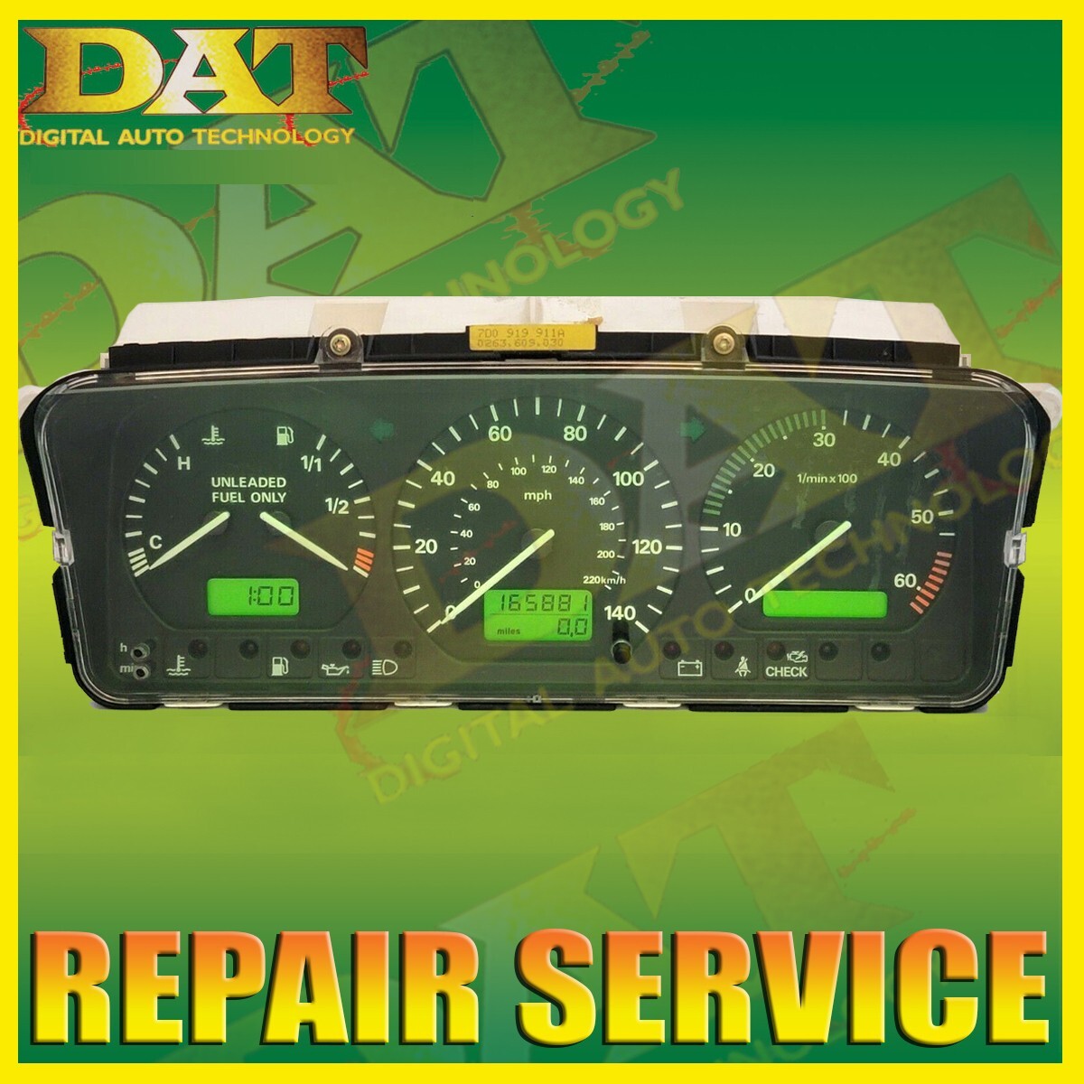 Volkswagen VW Eurovan Winnebago Van Gauge Cluster (1998 - 2003) *Repair ...