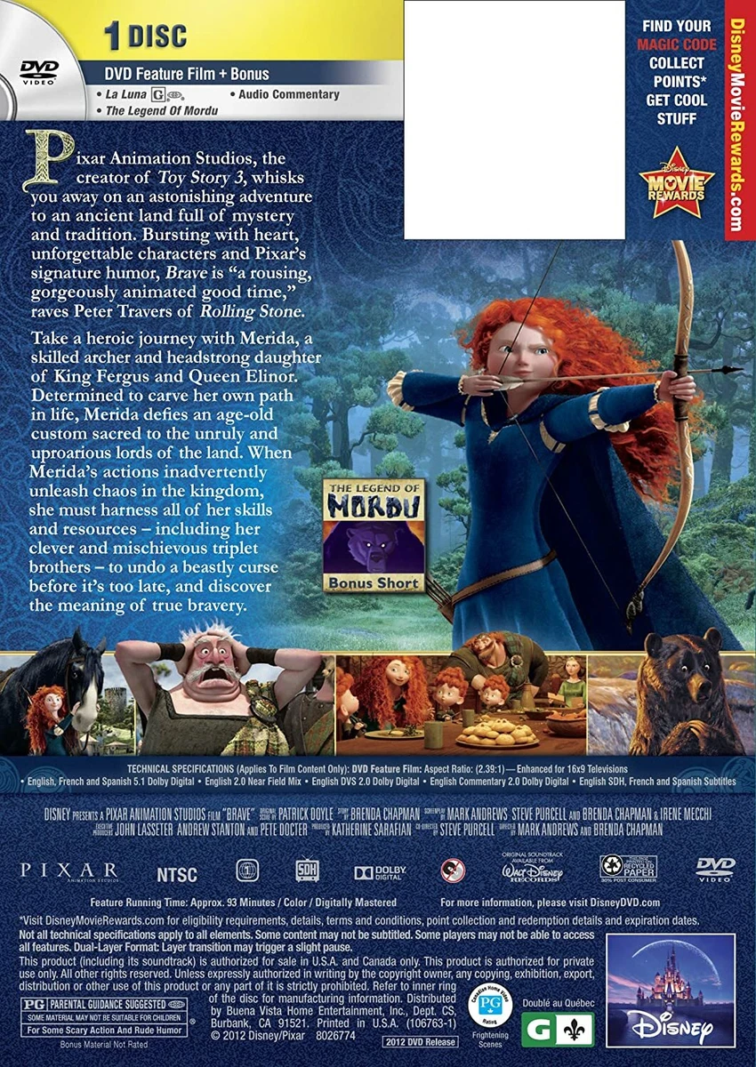 Brave Movie Dvd Cover