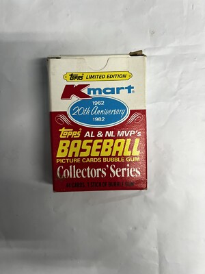 1982 Kmart Topps 20th Anniversary Complete Baseball Card Set Mickey ...