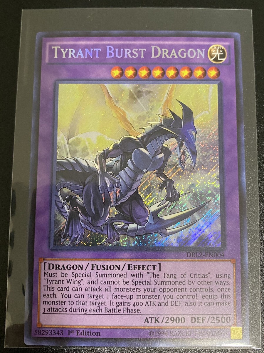 Yu Gi Oh Tyrant Wing Yugioh DRL2 EN004 Tyrant Burst Dragon 1st Edition