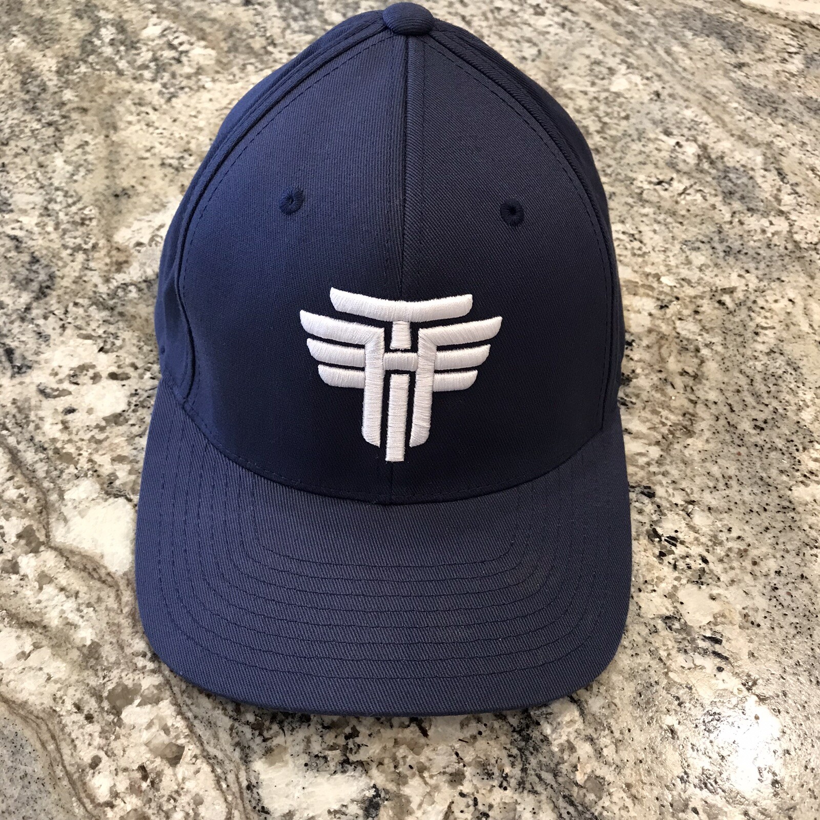 TH Tim Hawkins Mens Navy flex fit Hat Size Small Medi… - Gem